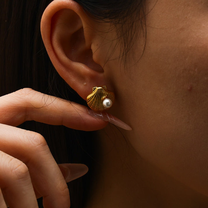 Seashell Splendor Stud Earrings – BHelmi